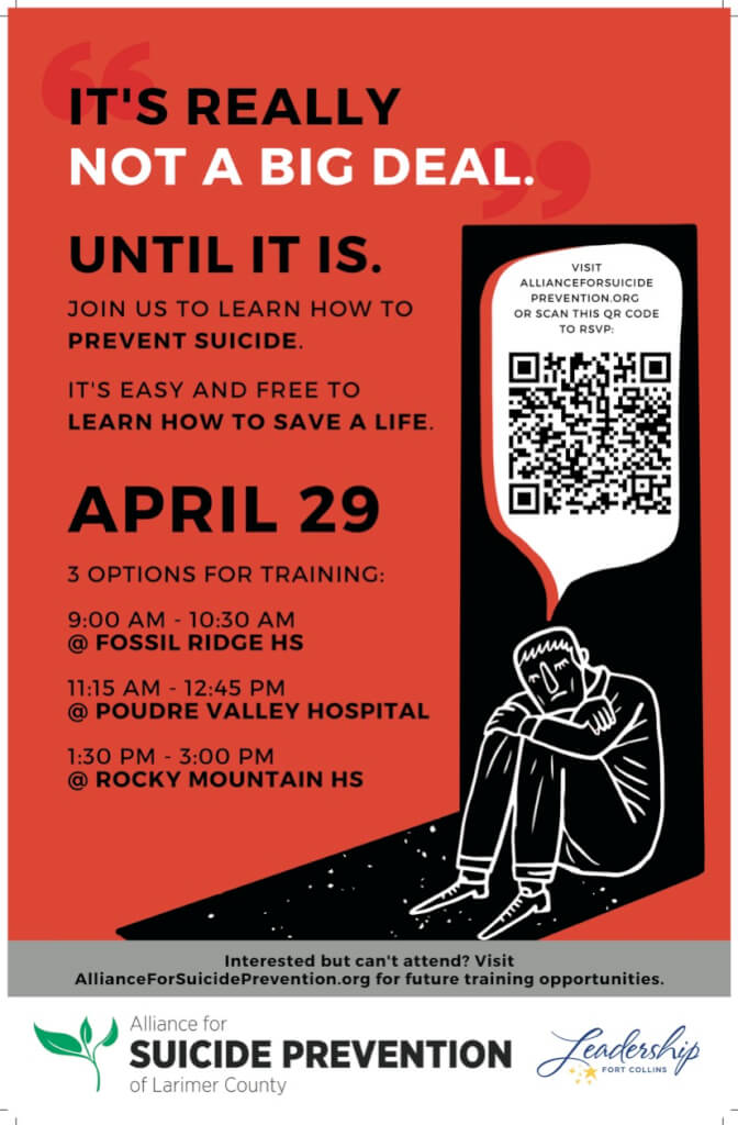 QPR Training Day - Alliance for Suicide Prevention of Larimer County